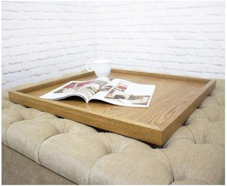 Many Possibilities When You Use A Serving Tray With Your Footstool ...