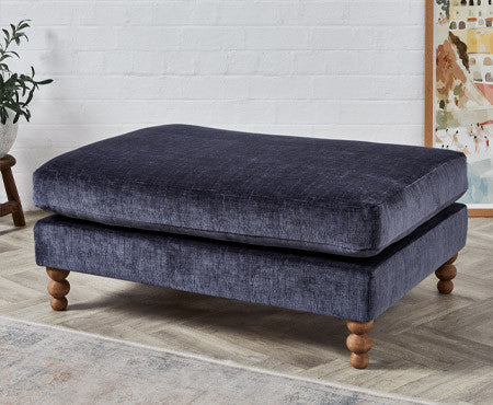 Elevate Your Home with a Serving Tray & Brown Leather Footstool ...