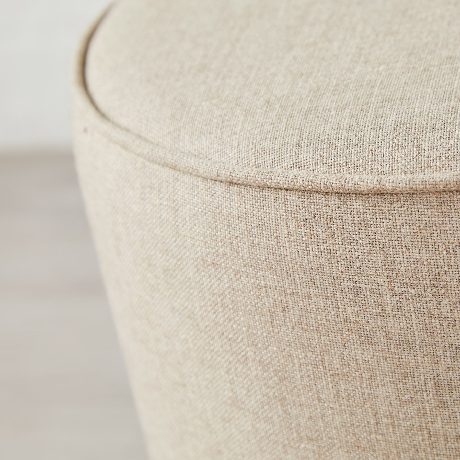 Camden Tall Piped : Drum Stool with Piping – Footstools & More